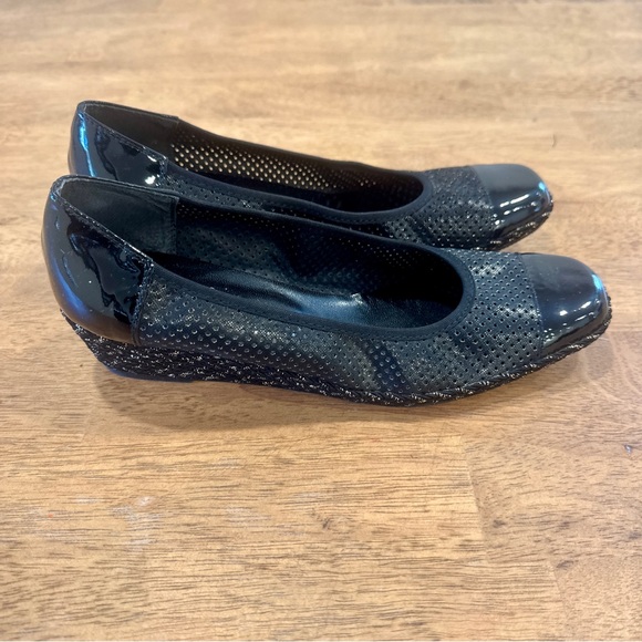 Sesto Meucci | Shoes | Sesto Meucci Wedge Heels Womens 7 Black Old ...